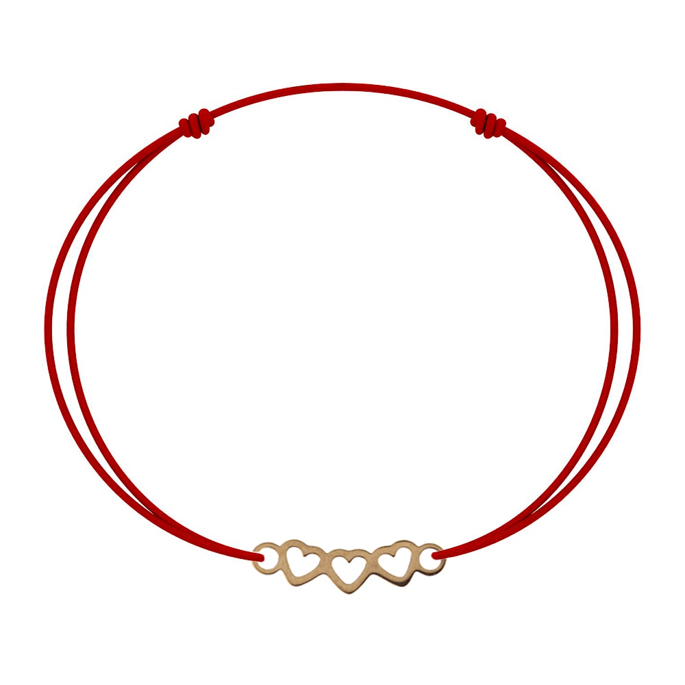 Bratara Rosie Gold Plated Trei Inimioare - eMAG.ro