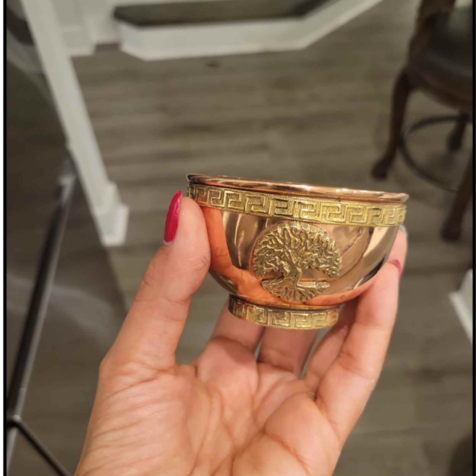 Bol din cupru cu simbol de luna tripla si pentagrama – excelent pentru ...