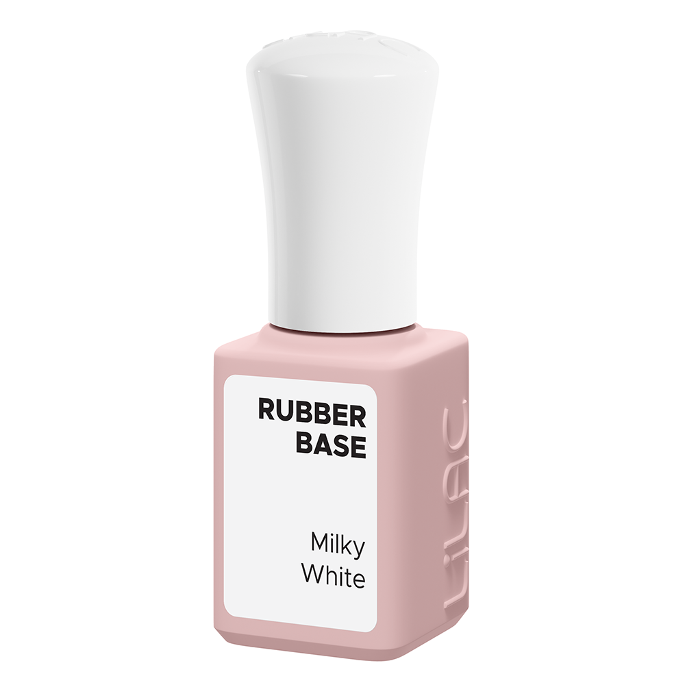 Oja semipermanenta Lilac Rubber Base, Milky White, 6 g - eMAG.ro