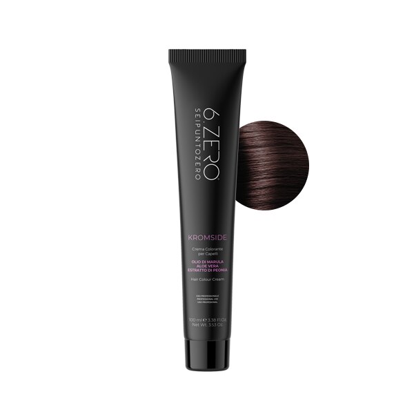 Vopsea de par permanenta, 6.Zero Kromside 4.5 Castaniu mahon 100ml ...
