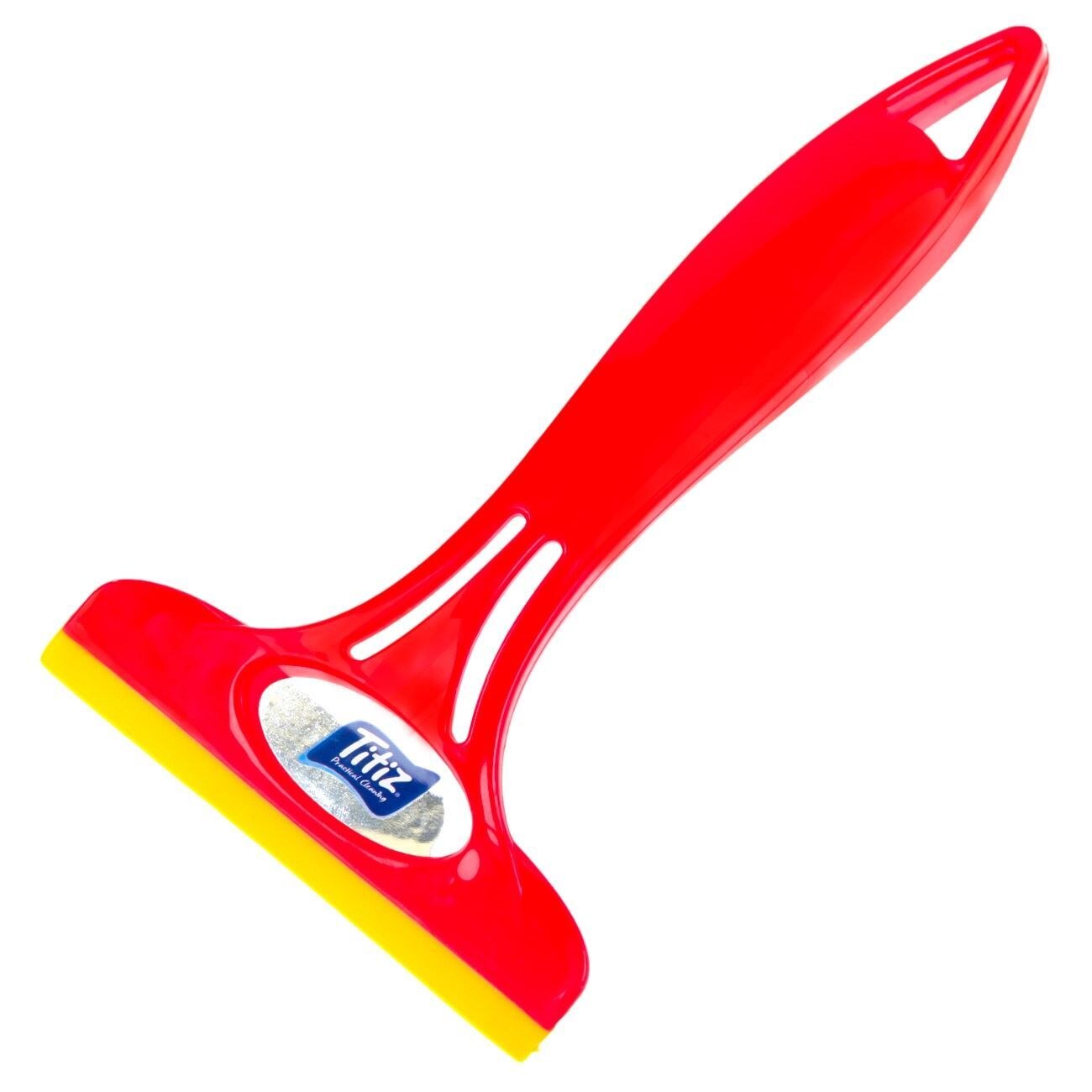Mini Racleta curatare geam, rosu,14x7,5 cm - eMAG.ro