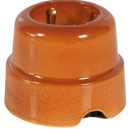 Priza Din Ceramica Retro Cu Impamantare 16A 250V Maro Deschis Country ...