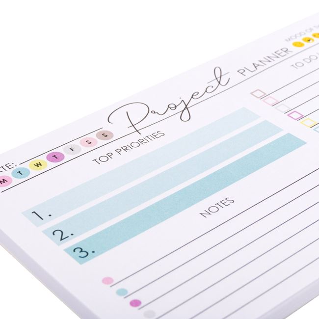 Notite project planner, 50 file, 190x110 mm - eMAG.ro