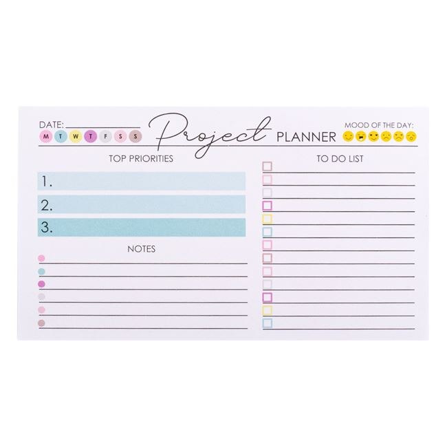 Notite project planner, 50 file, 190x110 mm - eMAG.ro