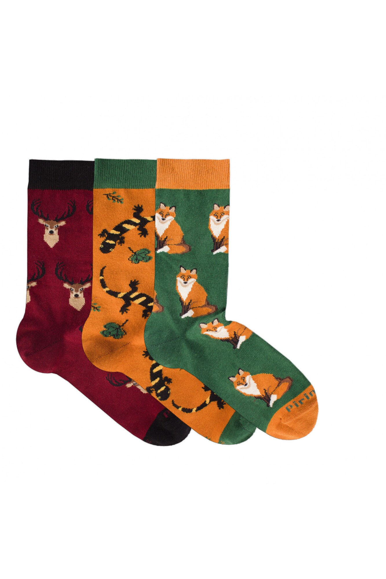 Sosete bumbac Forest Animals Box, 3 buc. - eMAG.hu