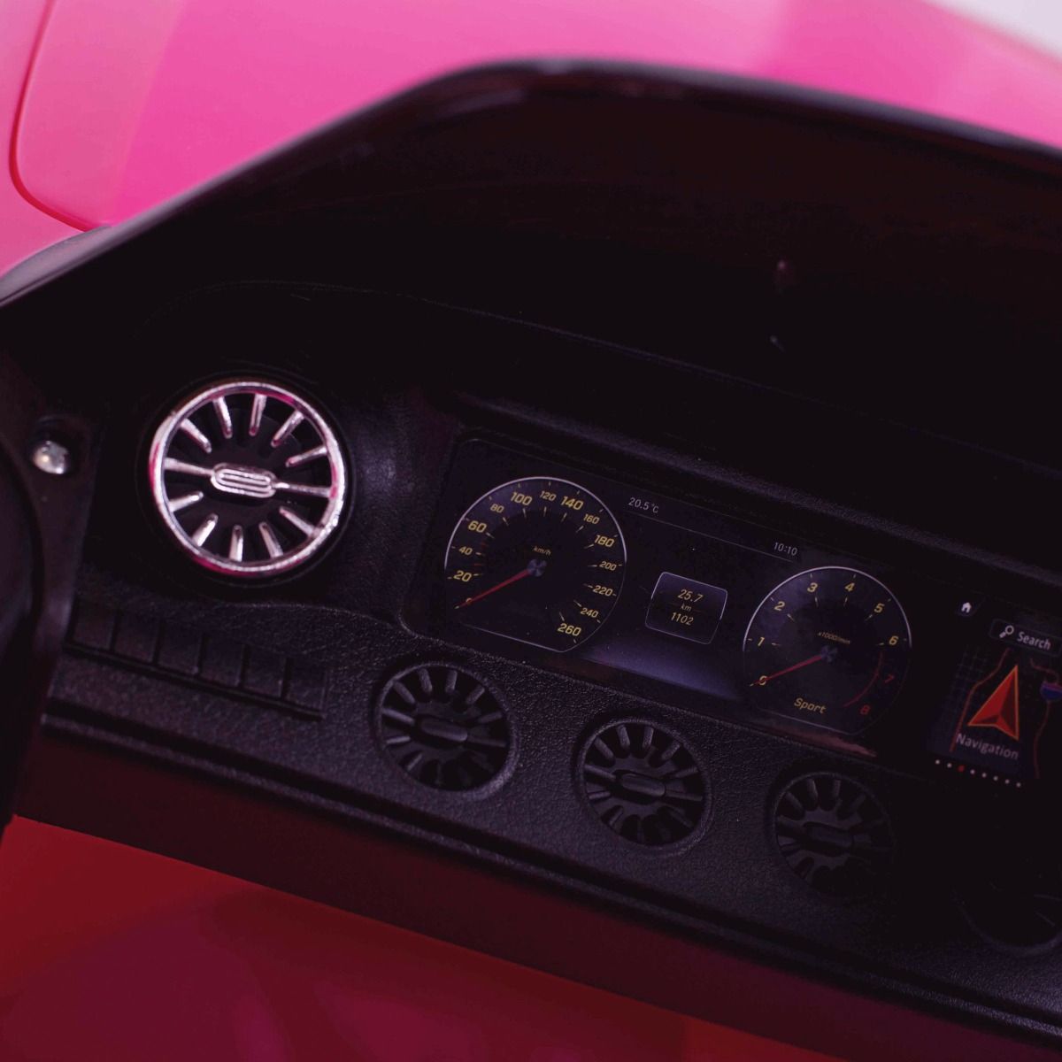 Masina electrica pentru copii CLS350, Mercedes, Plastic, Roz - eMAG.ro