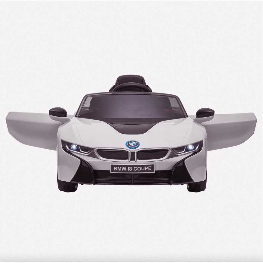 Masina electrica pentru copii I8, BMW, Plastic, Alb - eMAG.ro