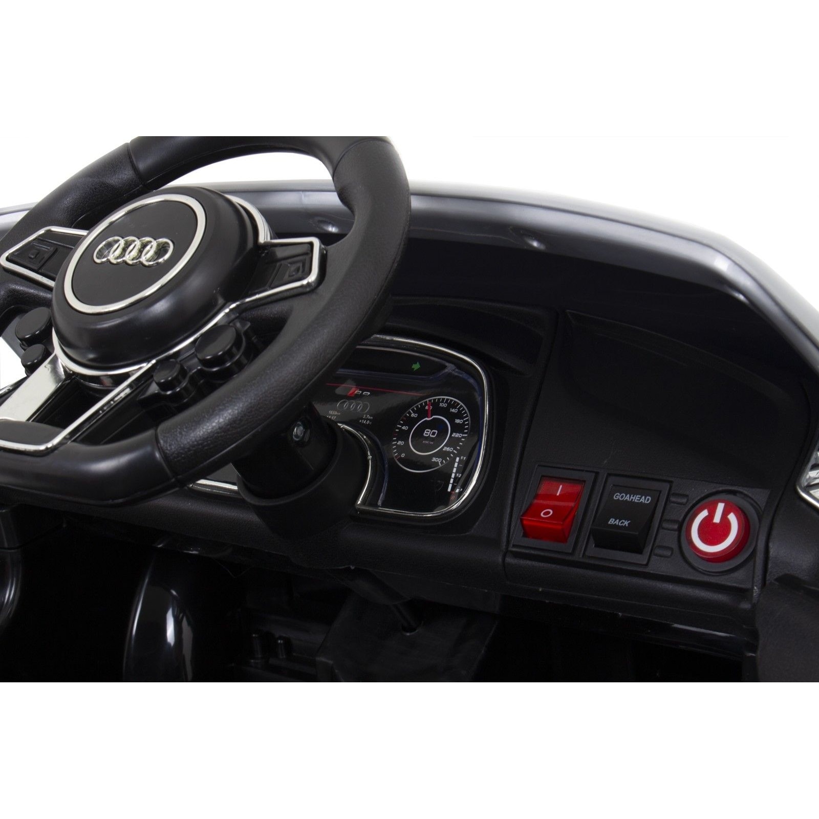 Masina electrica elentru copii R8, Audi, Plastic, Negru - eMAG.ro