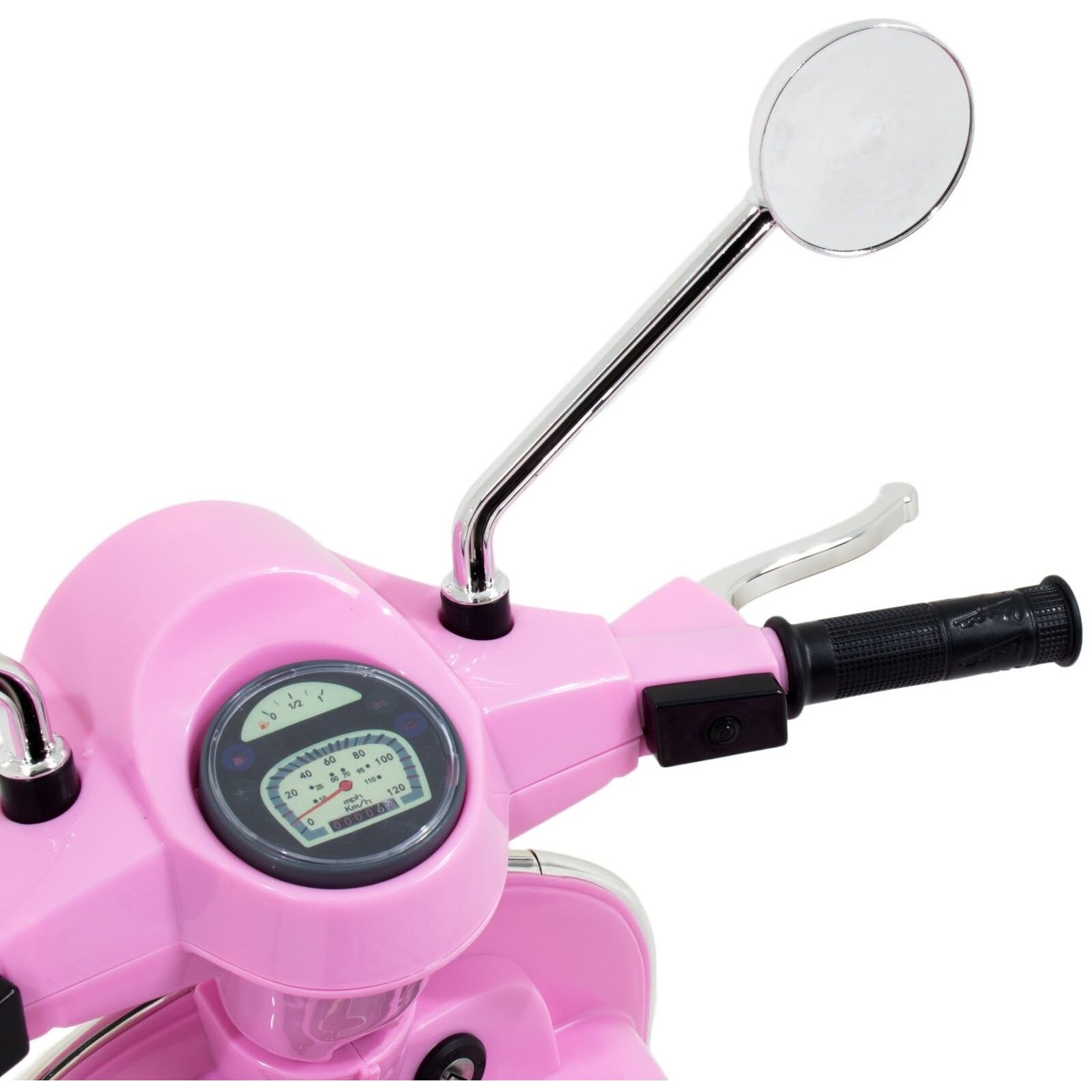 Scuter electric pentru copii, Vespa, Plastic, Roz - eMAG.ro