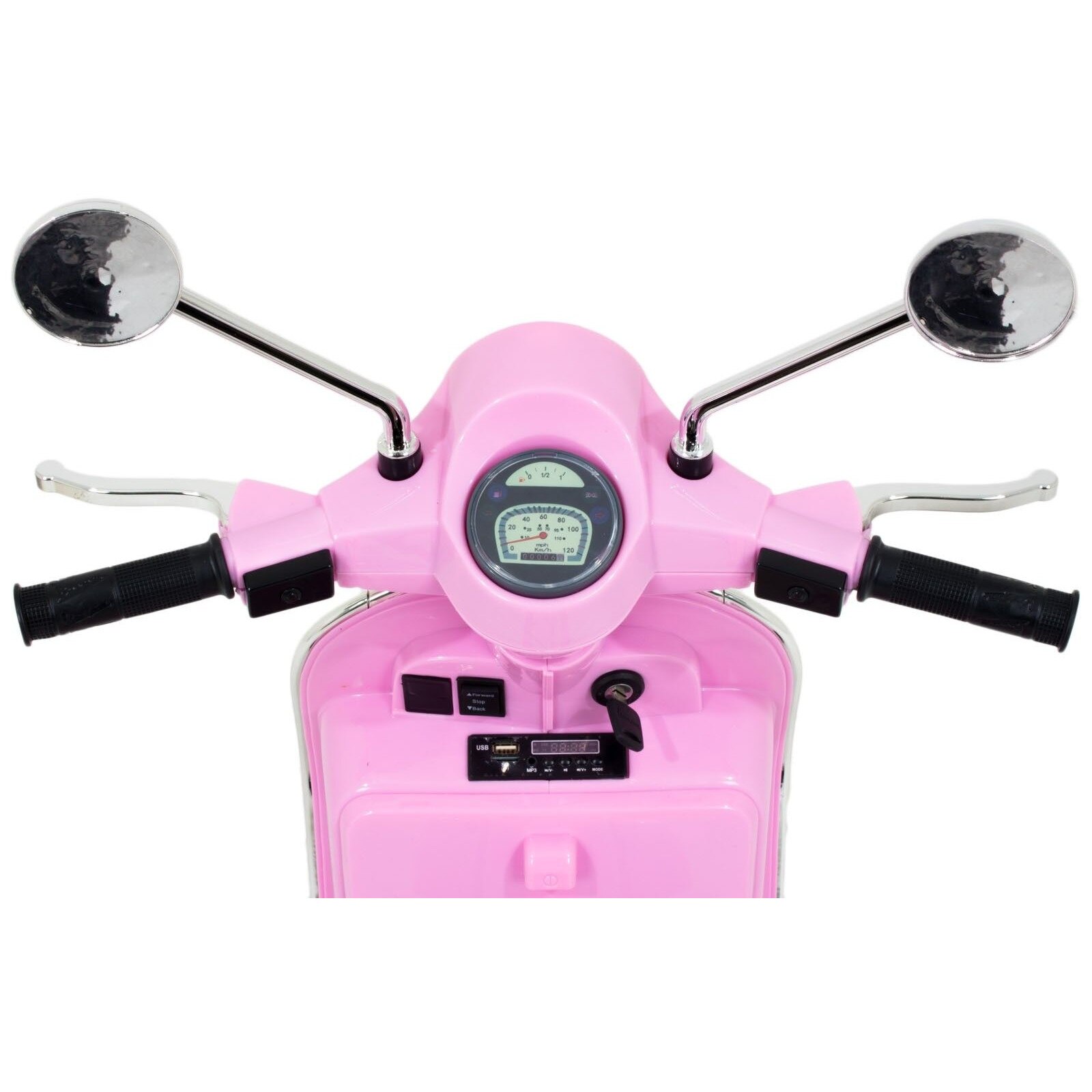 Scuter electric pentru copii, Vespa, Plastic, Roz - eMAG.ro