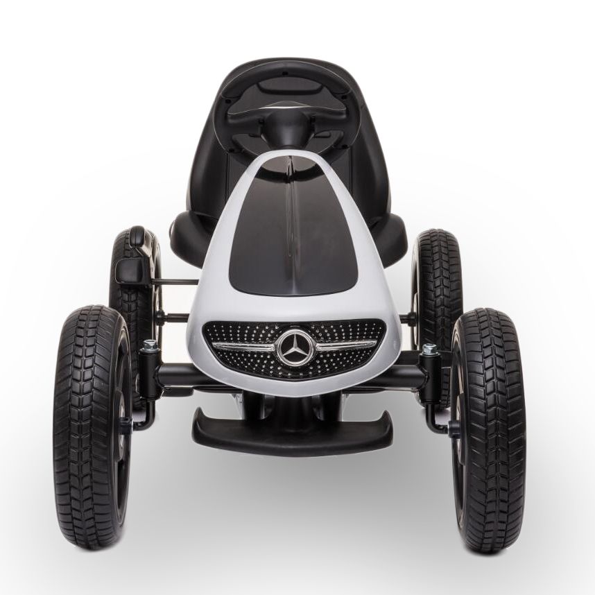 Go-kart pentru copii, Mercedes, Metal, Alb - eMAG.ro