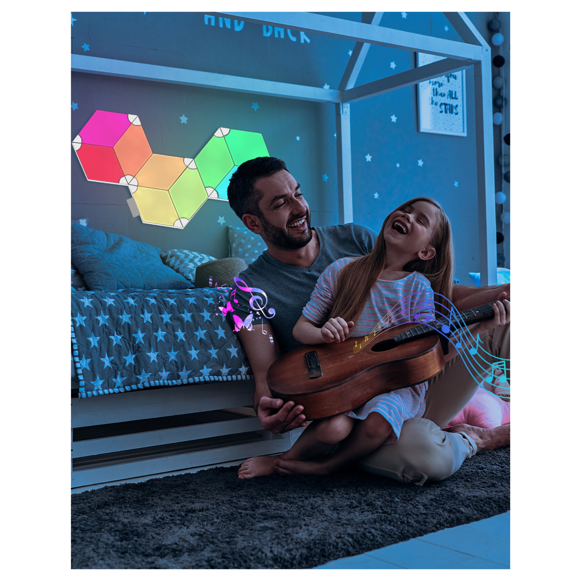 Panouri luminoase LED modulare inteligente Triunghiulare, LightinLove ...