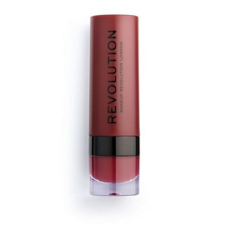 Ruj mat, Makeup Revolution, 147, Rosu inchis - eMAG.ro