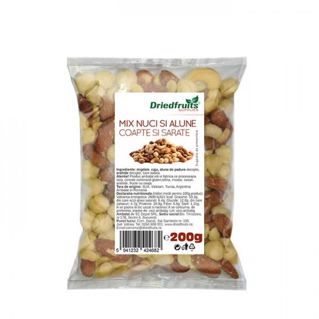 Mix nuci si alune coapte si sarate - 200 g - eMAG.ro