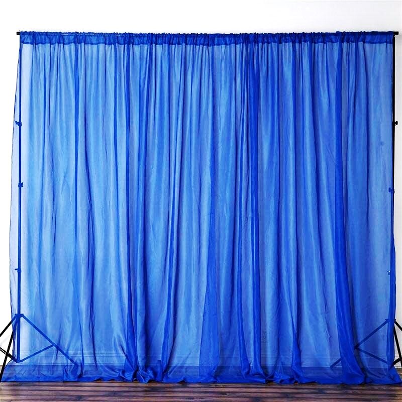 Set 2 panouri fundal foto eveniment 200x300cm, tull albastru - eMAG.ro