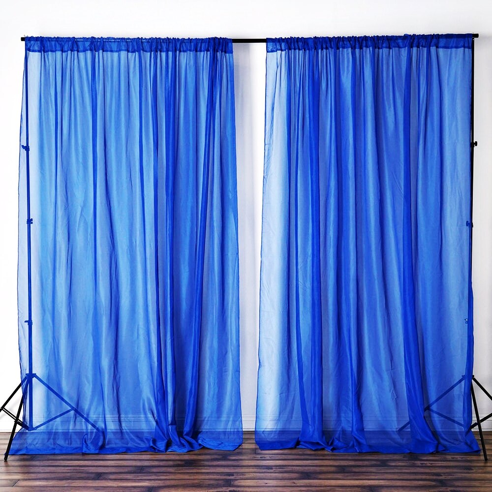 Set 2 panouri fundal foto eveniment 200x300cm, tull albastru - eMAG.ro