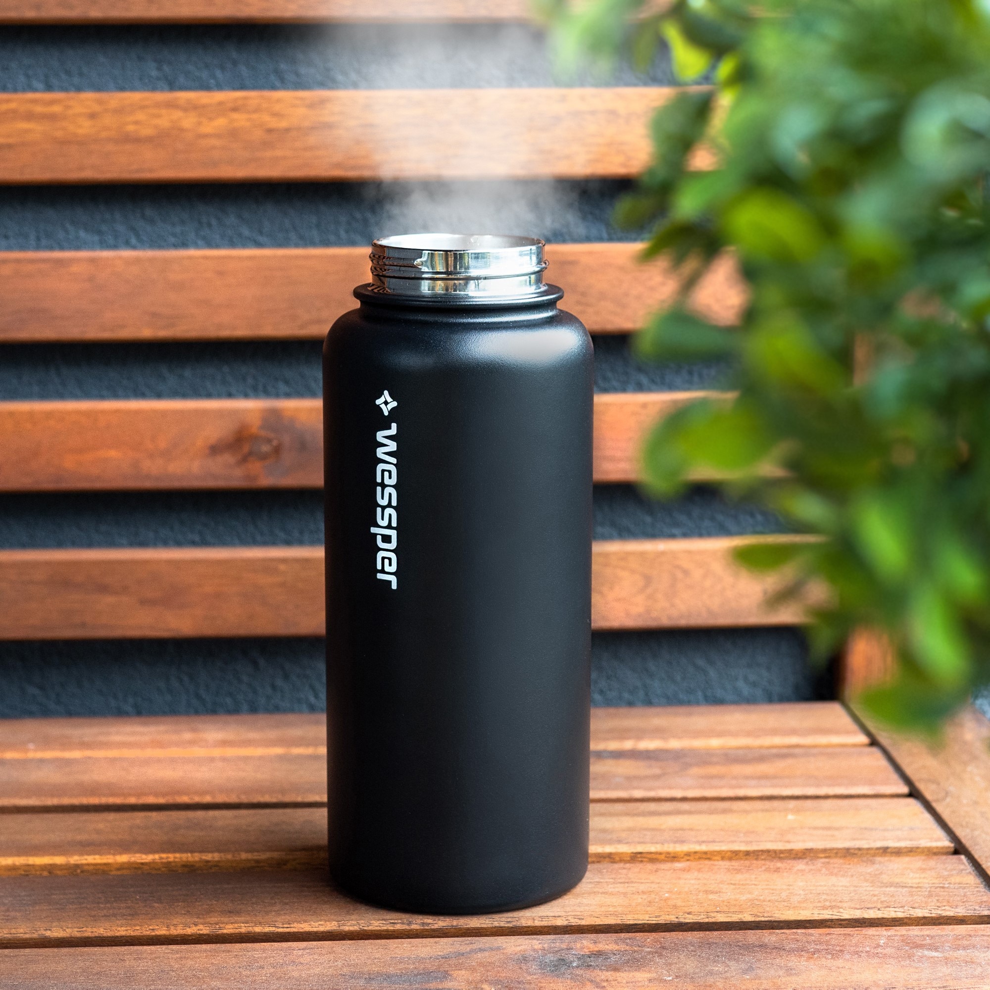 Sticla Termos din inox, Wessper ActiveMax Steeline, 1000ml, Negru - eMAG.ro