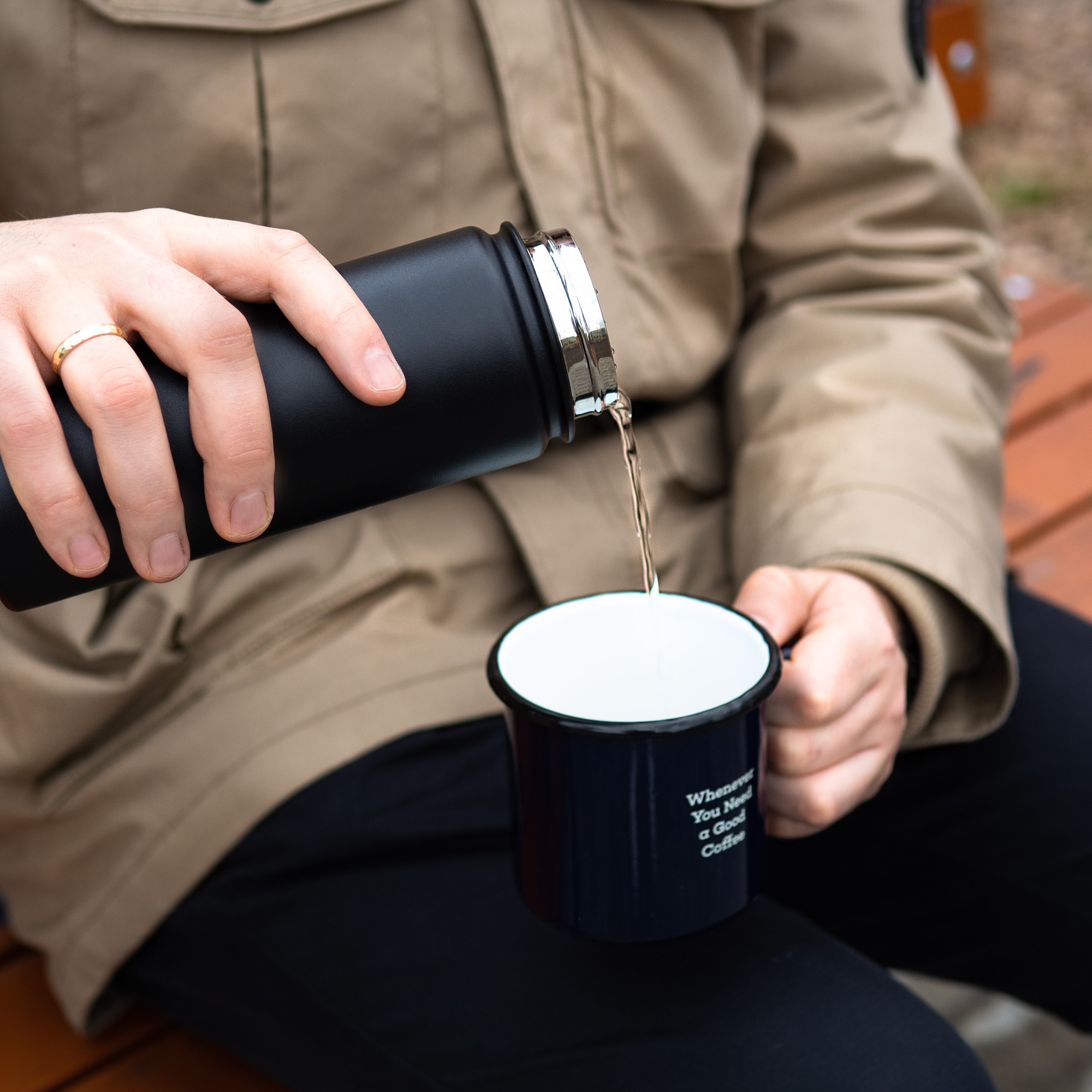 Sticla Termos din inox, Wessper ActiveMax Steeline, 700ml, Negru - eMAG.ro