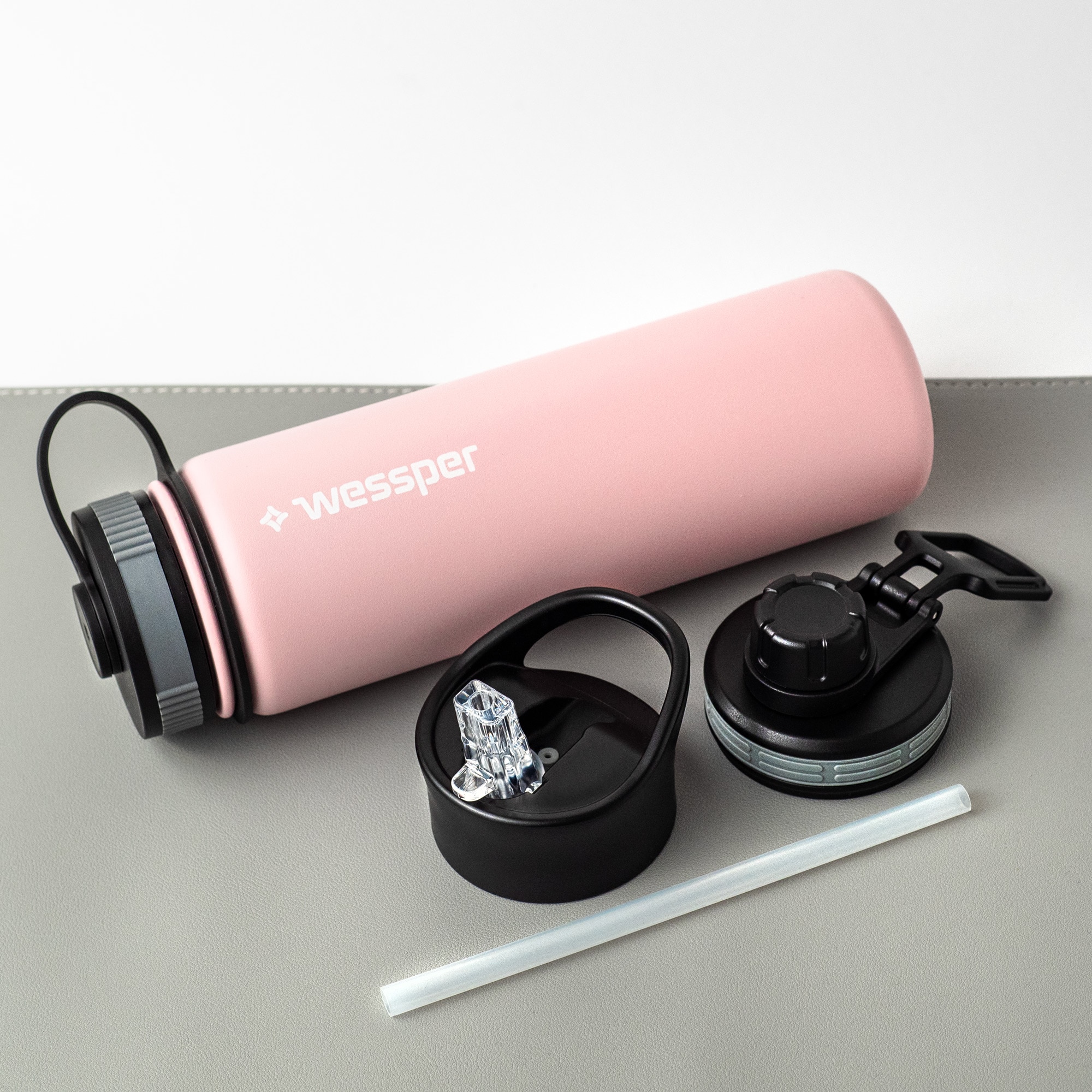 Sticla Termos din inox, Wessper ActiveMax Steeline, 700ml, Roz - eMAG.ro