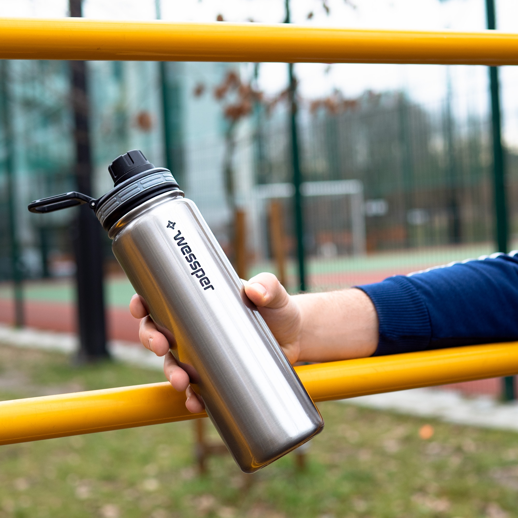 Sticla Termos din inox, Wessper ActiveMax Steeline, 700ml, Argintiu ...