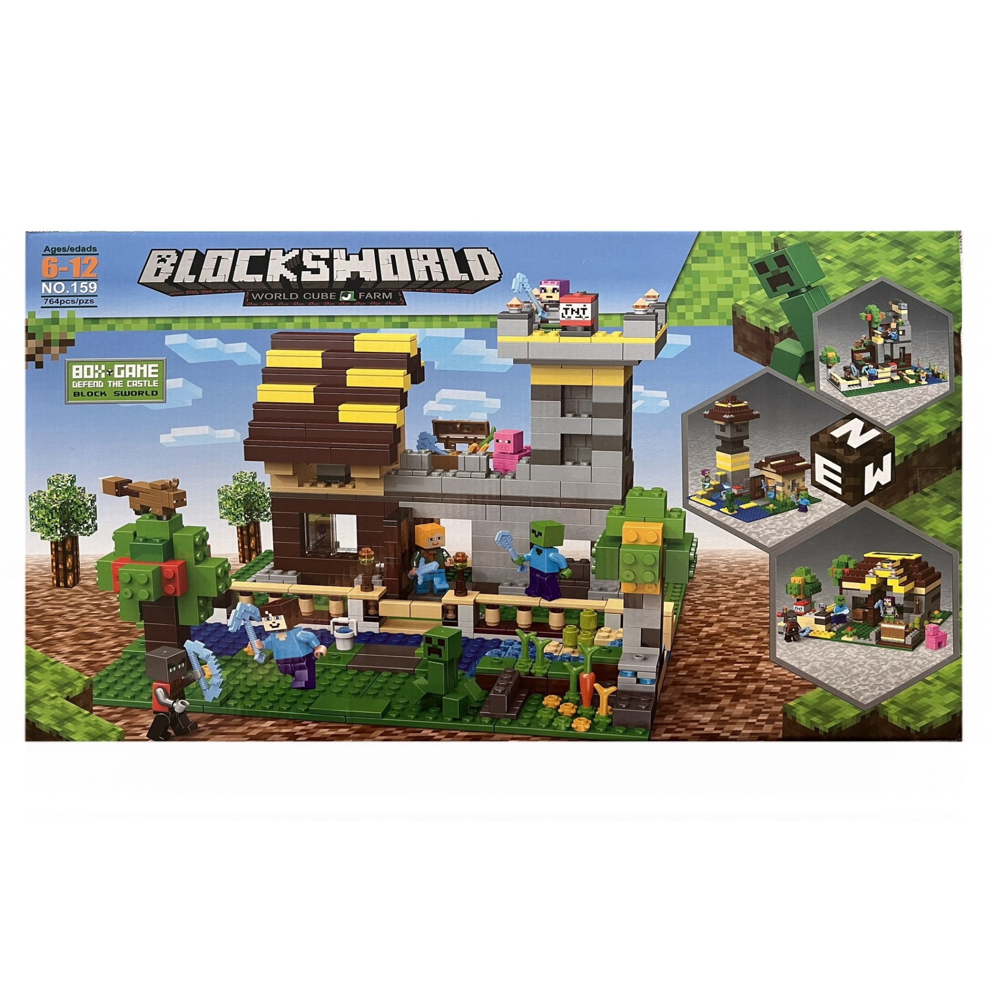 Set de constructie Blocksworld, My World of Minecraft, 764 piese - eMAG.ro