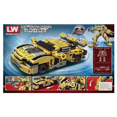 Set de constructie LW, Transformers 2 in 1 - Bumblebee, 332 piese - eMAG.ro