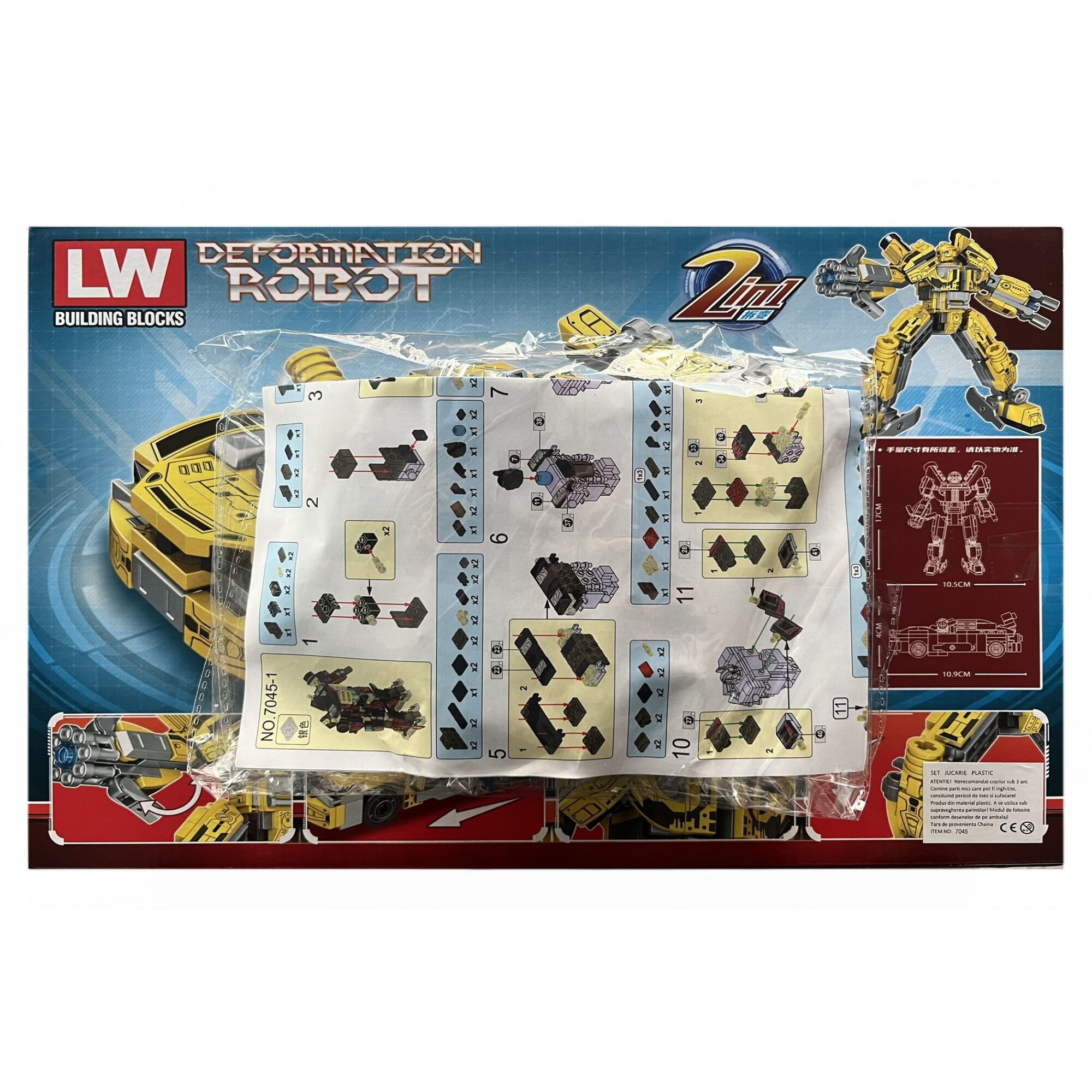 Set de constructie LW, Transformers 2 in 1 - Bumblebee, 332 piese - eMAG.ro