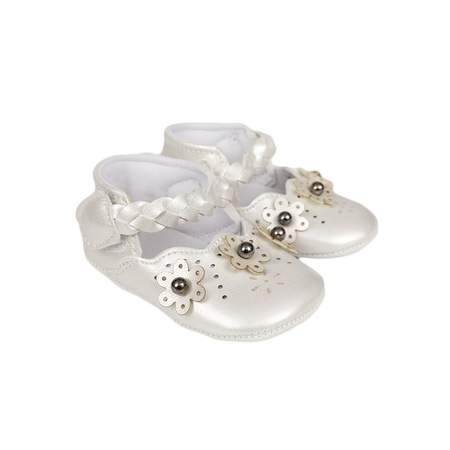 Botosei botez fetite, model Flori, culoare alba, marime 17 - eMAG.ro