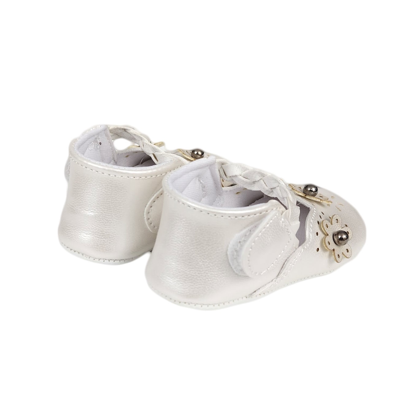 Botosei botez fetite, model Flori, culoare alba, marime 17 - eMAG.ro