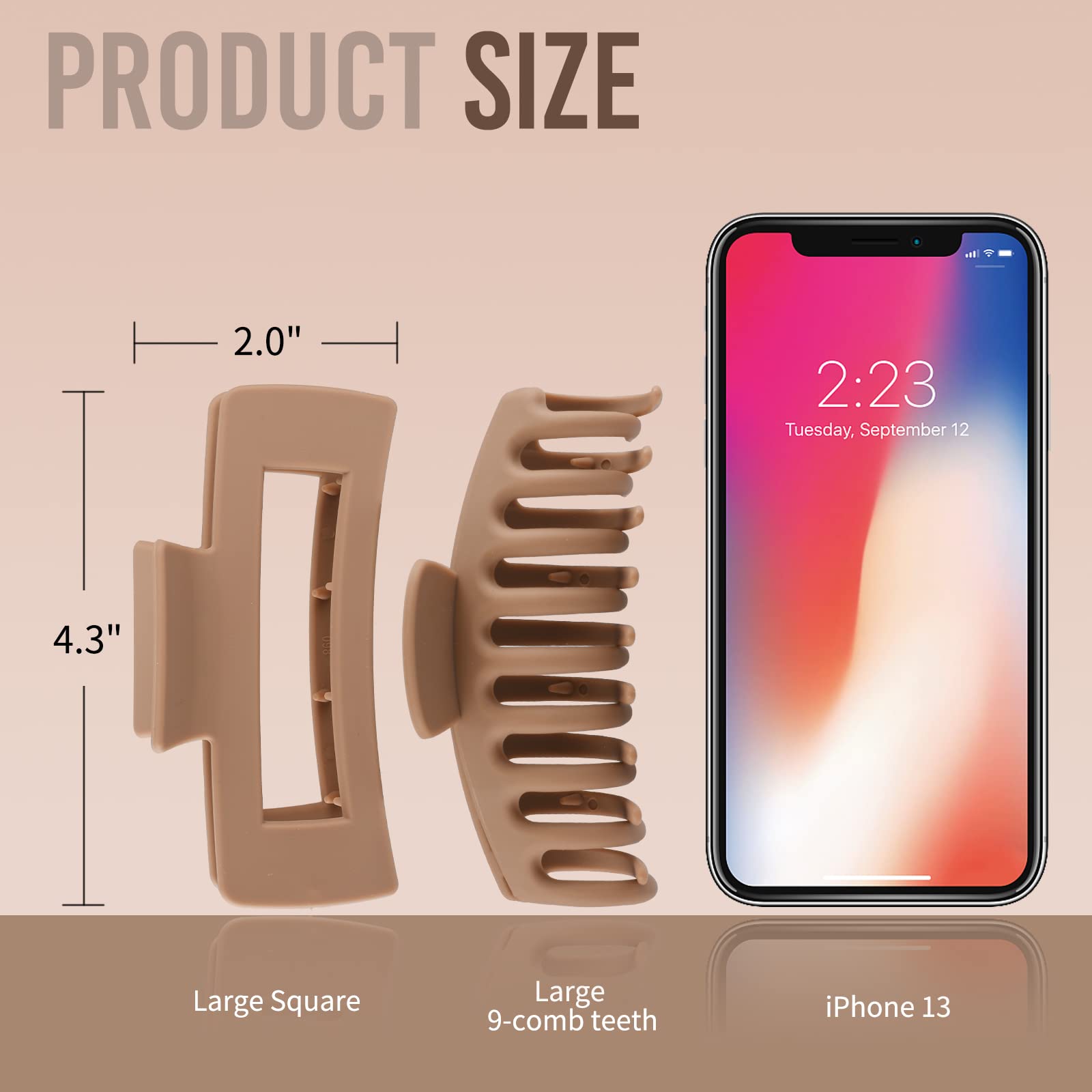 Set 8 clame de par, SANSAME, Plastic, Multicolor - eMAG.ro