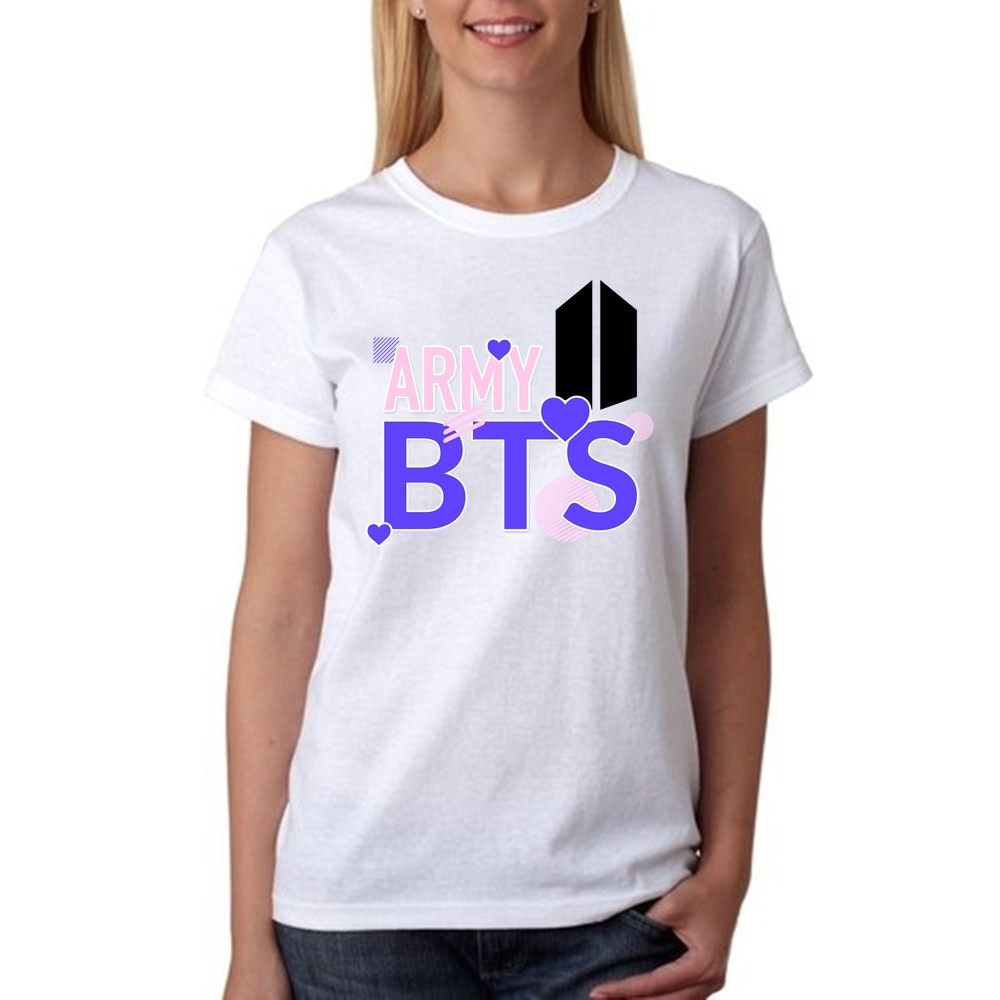 Egyedi női póló army bts love kpop, fehér, XXL - eMAG.hu