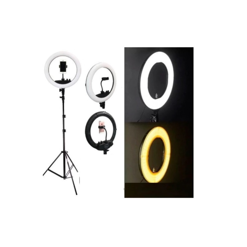 Lampa circulara LED Ring Light, diametru 20cm, Reflection Vision® lumina calda/rece/neutra ...