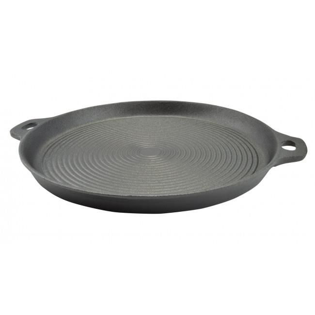 Tava rotunda din fonta pentru gratar, 34 cm, Elitech - eMAG.ro