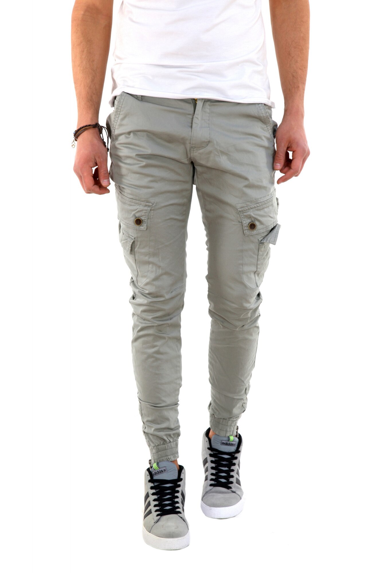 Pantaloni casual, gri, salvari, de barbati, 34 - eMAG.ro