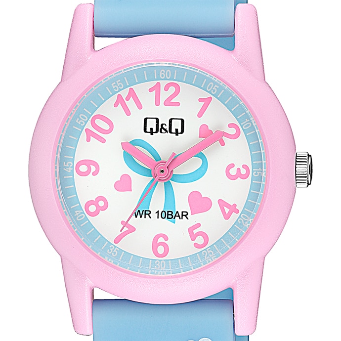 Ceas copii Q&Q V22A, inimioare roz - eMAG.ro