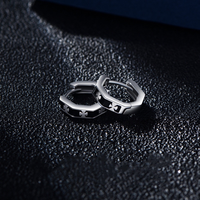 Cercei barbati vintage punk, 1.6CM - eMAG.ro