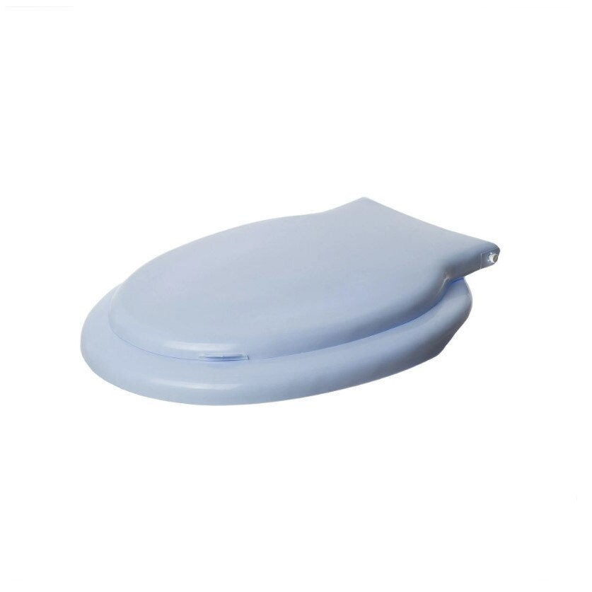 Capac WC Basic, din plastic, inchidere standard, albastru - eMAG.ro