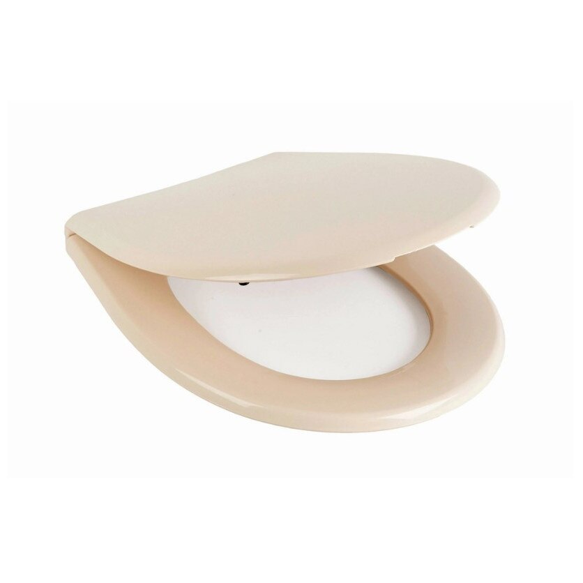 Capac WC Olimpia, din plastic, inchidere standard, bej - eMAG.ro