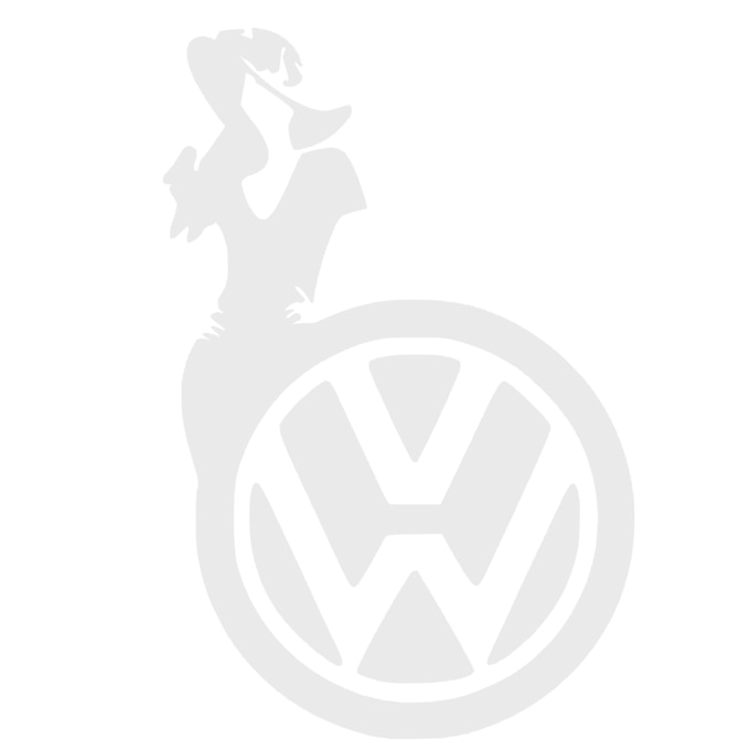 Стикер Volkswagen Lady Размер 10см Цвят Бял Emagbg