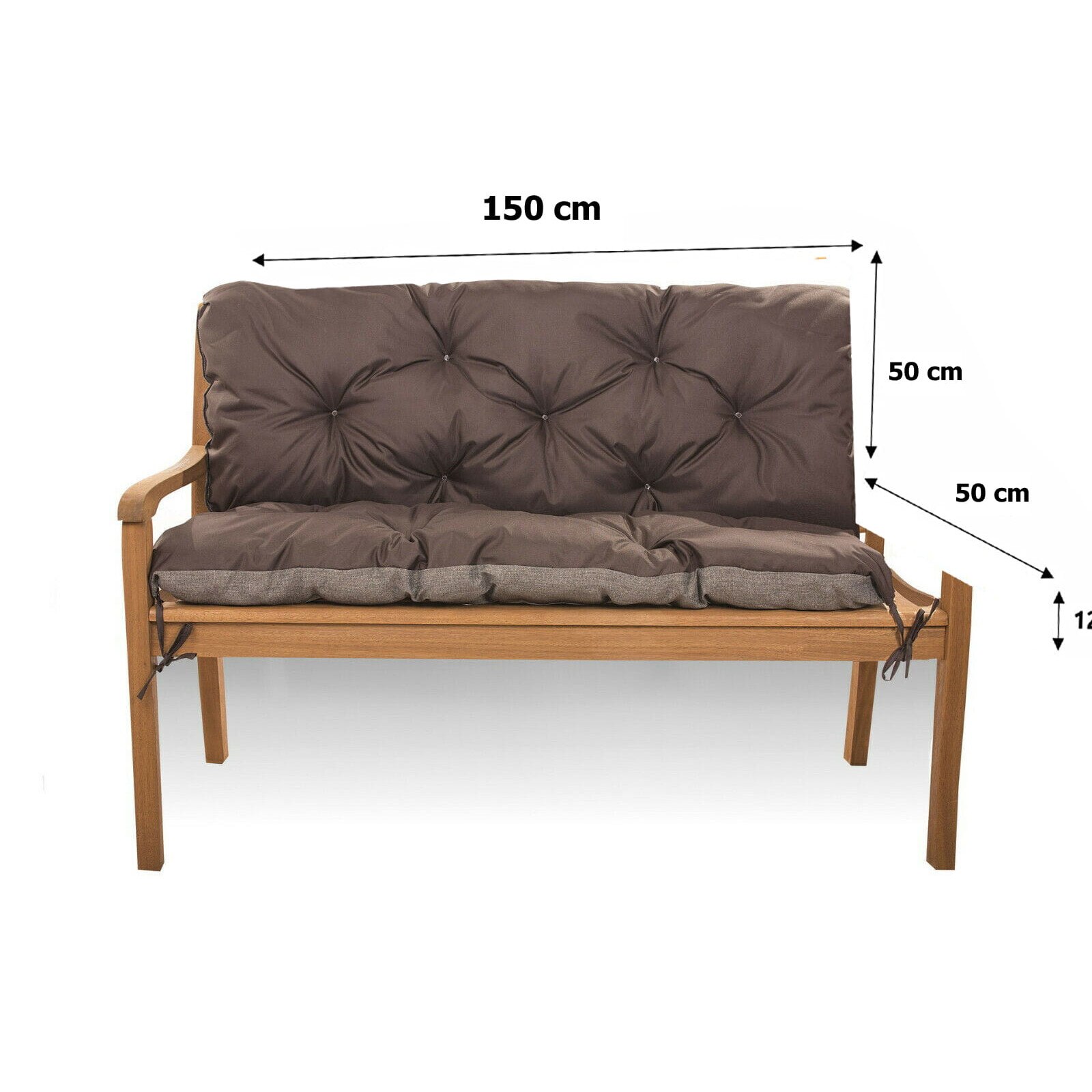 Perna pentru banca de gradina, Setgarden, sezut 150 x 50 si spatar 150 ...