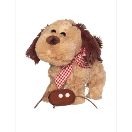 Jucarie, catel interactiv cu sunet si miscari, maro, 27 x 11 x 23 cm ...