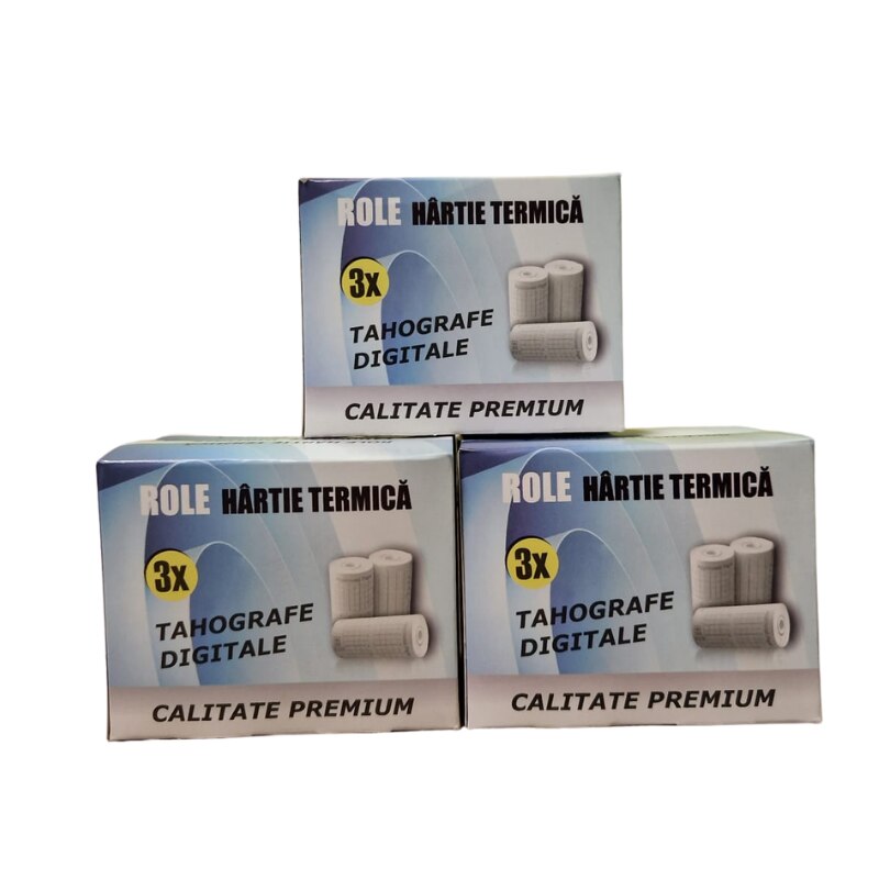 Rola hartie termica tahografe, set 3 role/cutie - eMAG.ro