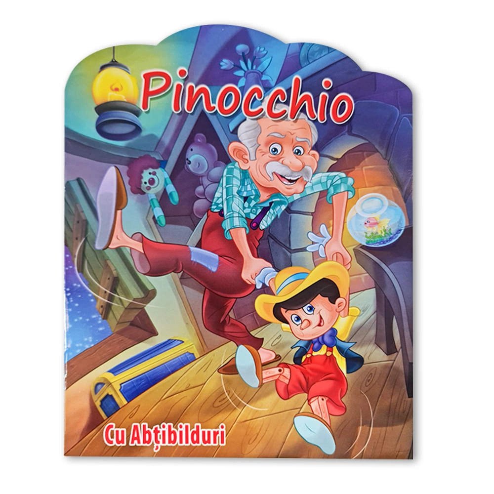 Carte pentru copii Pinocchio cu Abtibilduri - eMAG.ro