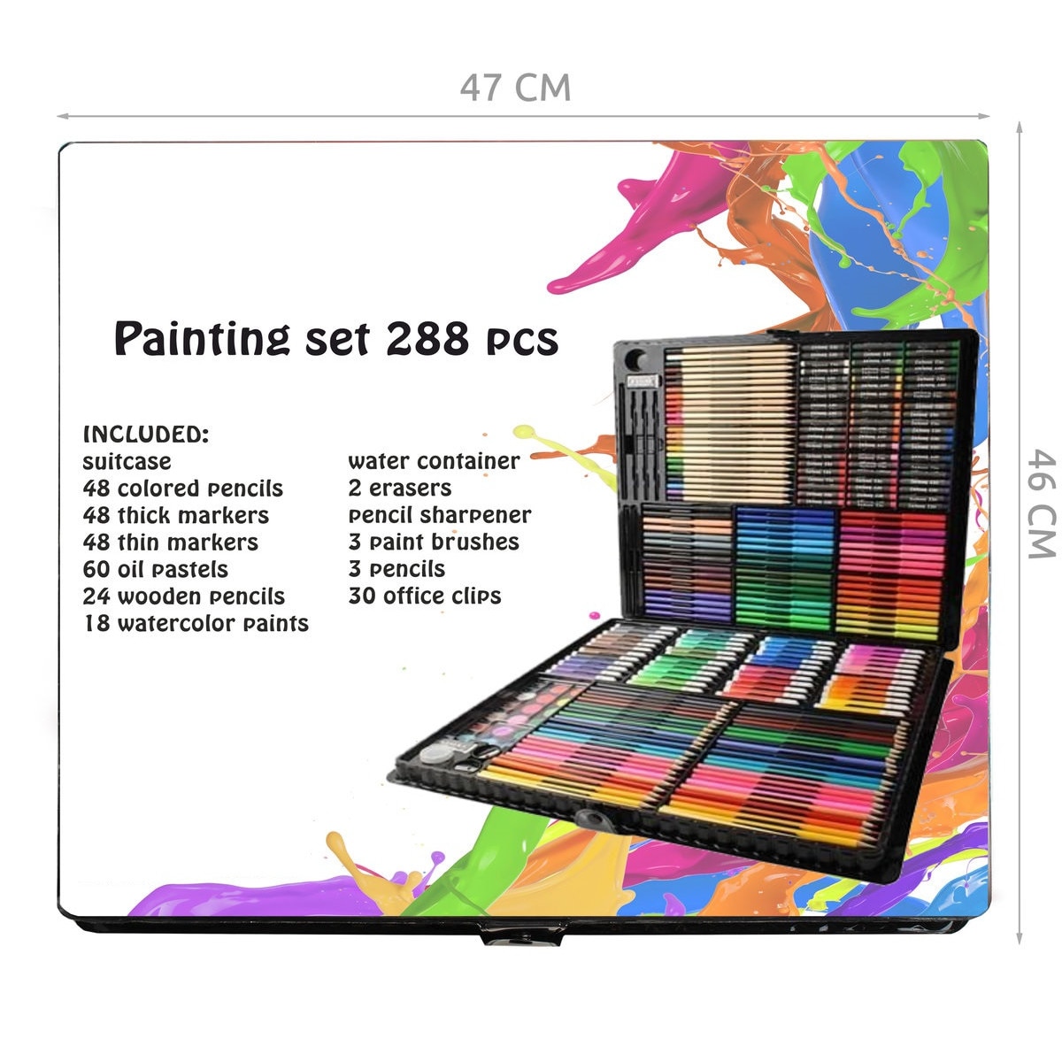 Set pentru desen si pictura ISP "Likesmart Painting Set 8643", 288 ...
