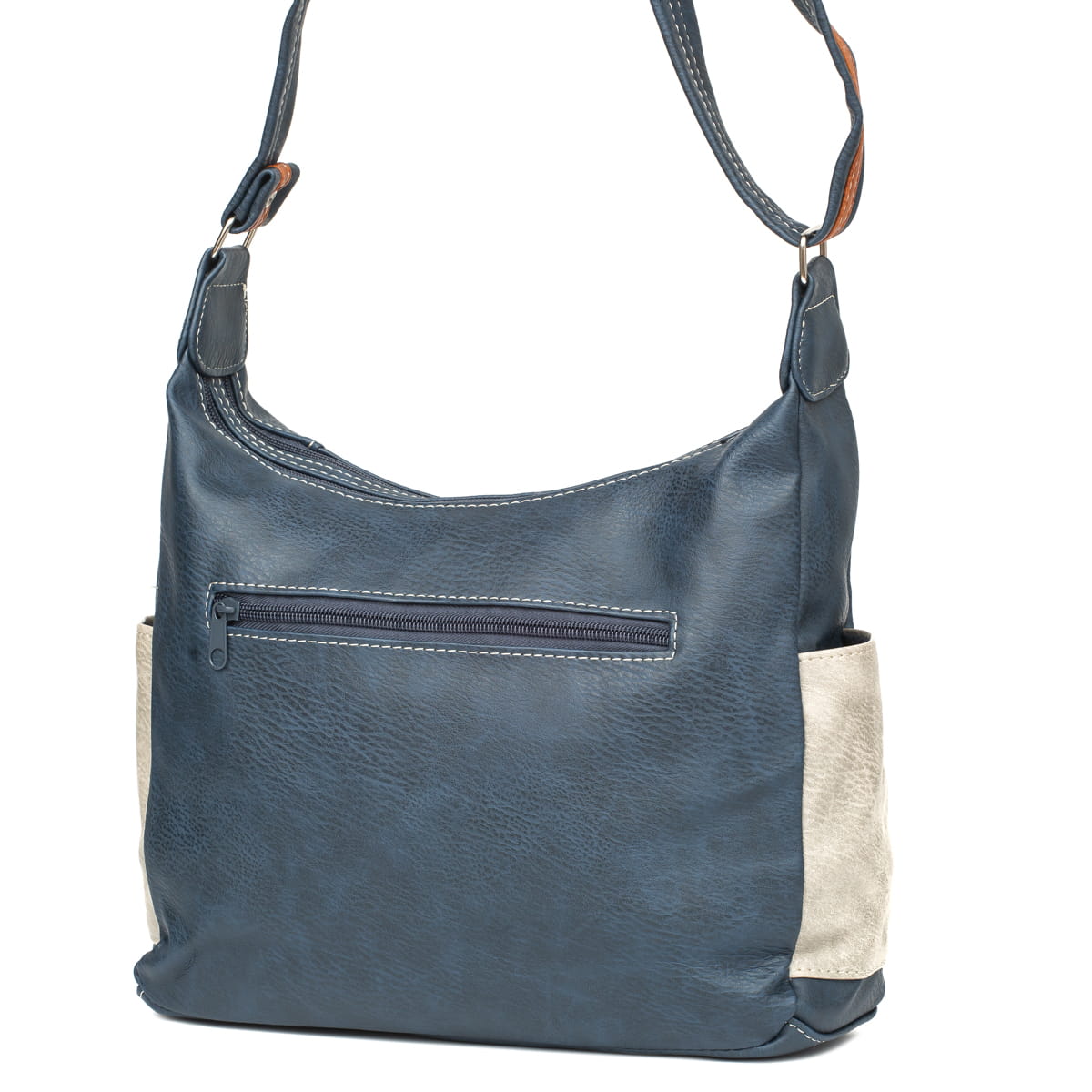 Geanta de dama, Piele ecologica, de umar Charm&Shape, bleumarin ...