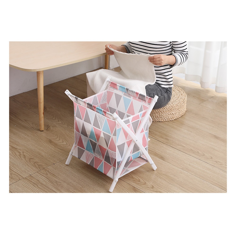 Cos pentru Rufe, Design colorat, Usor de depozitat, Pliabil, Destinat ...