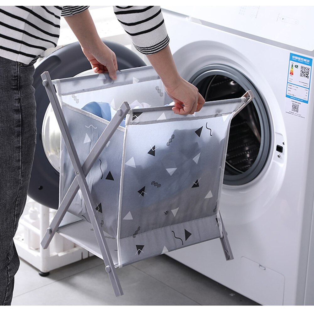 Cos pentru Rufe, Design colorat, Usor de depozitat, Pliabil, Destinat ...