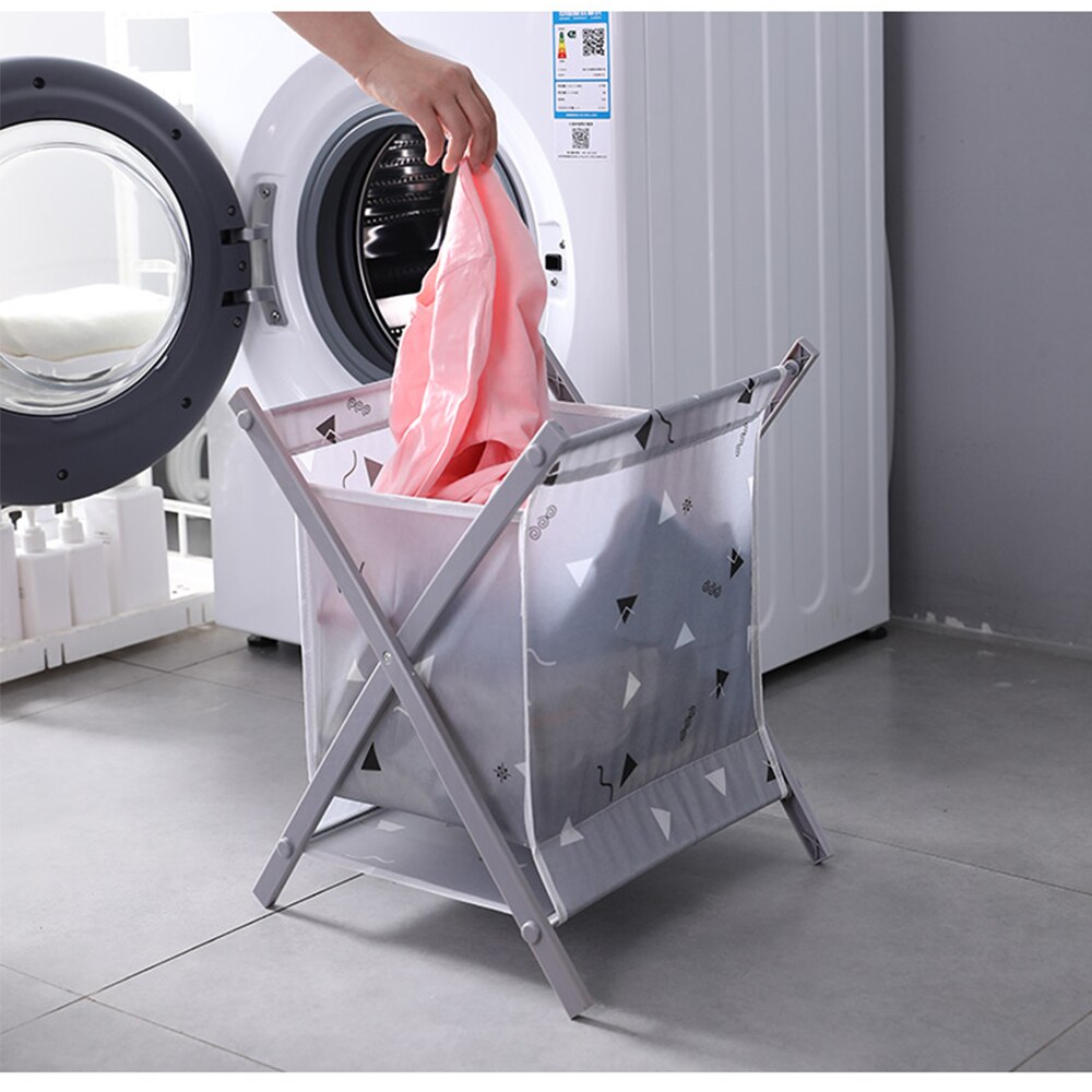 Cos pentru Rufe, Design colorat, Usor de depozitat, Pliabil, Destinat ...