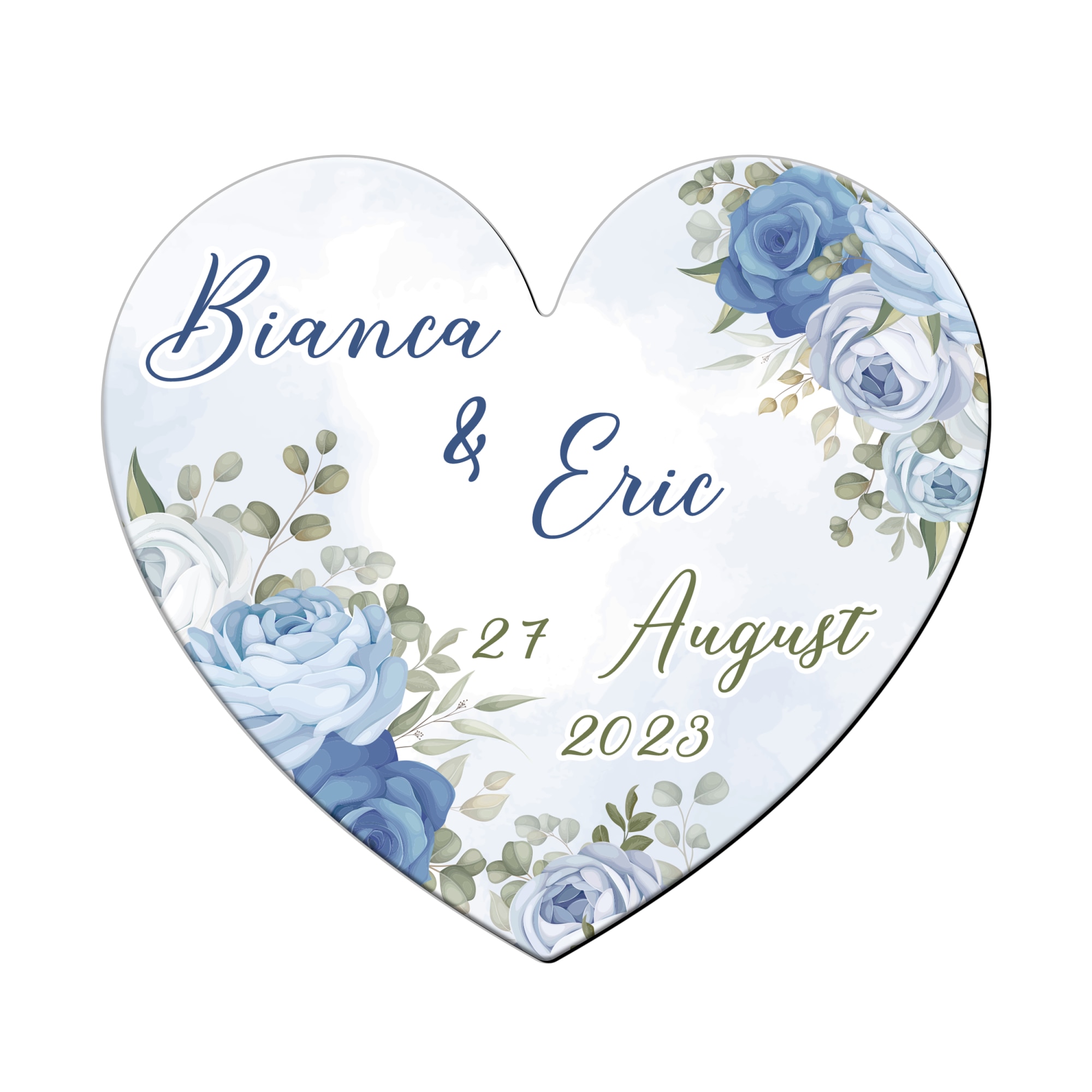 Set 10 bucati, Marturie nunta magnetica, Save the date, forma inima V8 ...