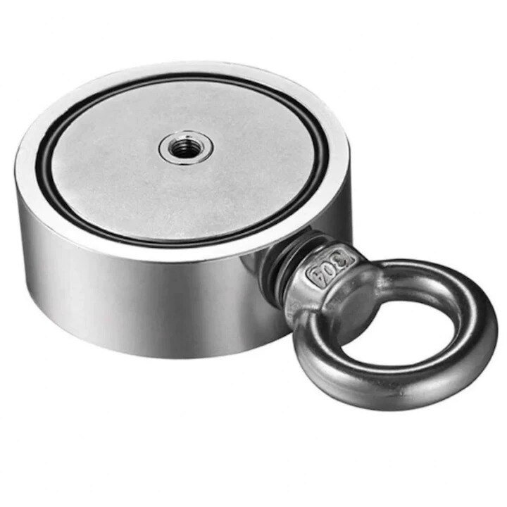 Set magnet fishing pentru pescuit, D 6cm, doua fete si 2 carlige ...